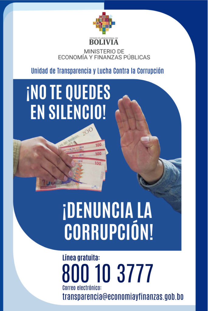 UNIDAD DE TRANSPARENCIA Y LUCHA CONTRA LA CORRUPCIÓN – UCPP Bolivia UNIDAD DE TRANSPARENCIA Y LUCHA CONTRA LA CORRUPCIÓN – UCPP Bolivia